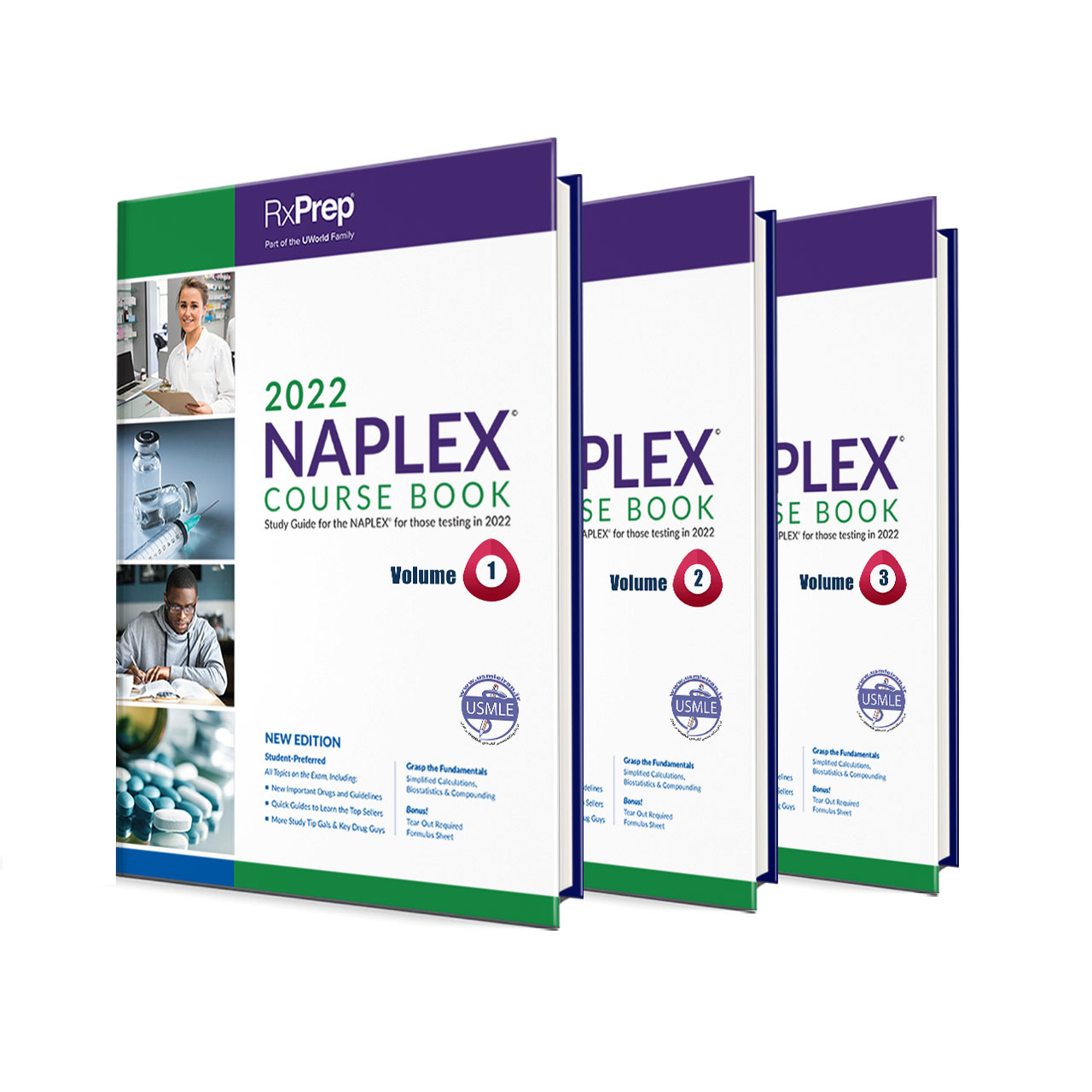 RxPrep’s 2022 Naplex Course Book سه جلدی - نوآوران دانش